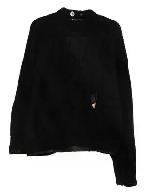 Undercover Asymmetric Cardigan - Black