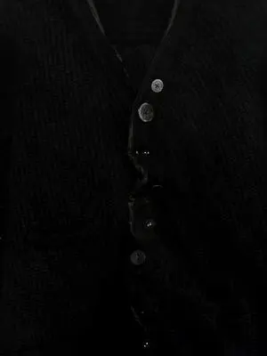 Undercover Asymmetric Cardigan - Black