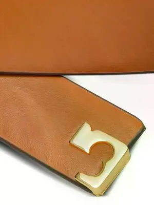 Tory Burch Gigi Leather Belt - Orange