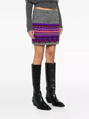 Anna Sui Geometric-pattern Mini Skirt