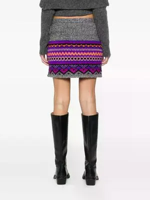 Anna Sui Geometric-pattern Mini Skirt
