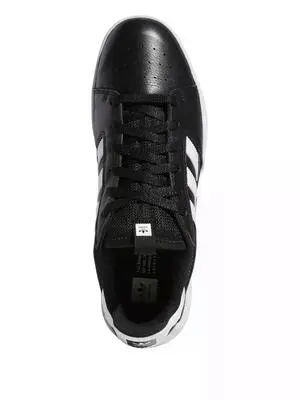 Adidas Leather Striped-detail Sneakers