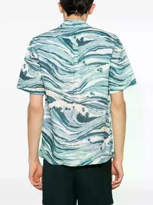 Maison Kitsuné Wave Pocket Shirt