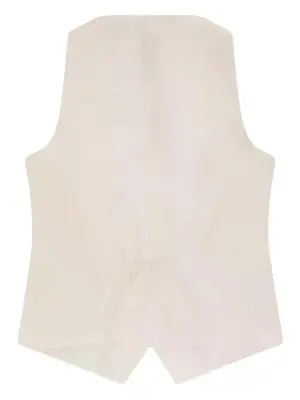Tagliatore Giselle V-neck Waistcoat - Neutrals