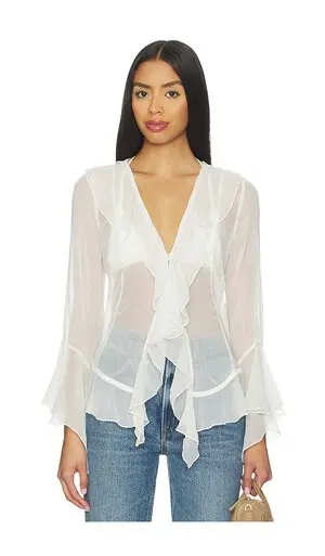 White Chiffon Blouse Blouses