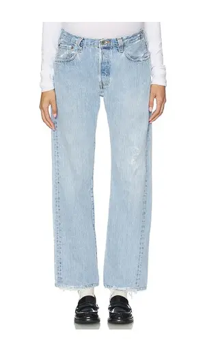 ALIGRACE Vintage Maternity Baggy Jeans