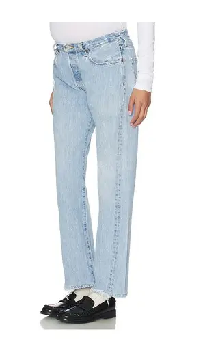 ALIGRACE Vintage Maternity Baggy Jeans
