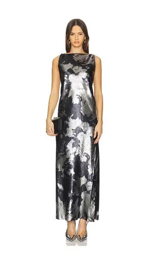 Rag & Bone Margaret Metallic Maxi Dress