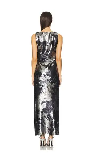 Rag & Bone Margaret Metallic Maxi Dress