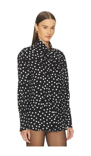 ANINE BING Ruby Shirt In Double Dot