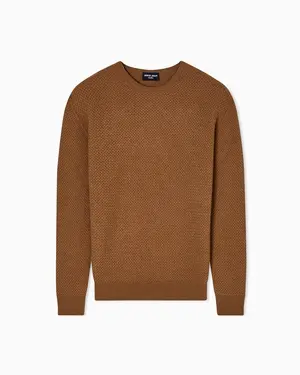 Giorgio Armani Vicuña Wool Crew-neck Jumper - Camel