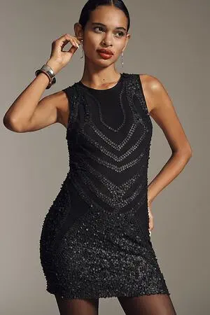 Anthropologie Sequin Mini Dress