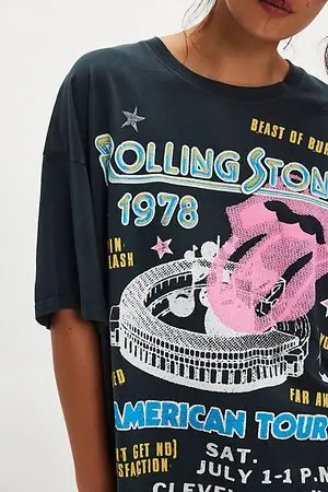 Daydreamer Rolling Stones 1978 Tour Oversized T-shirt