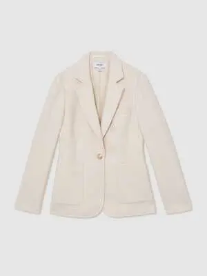 REISS Wool-blend Single-breasted Blazer