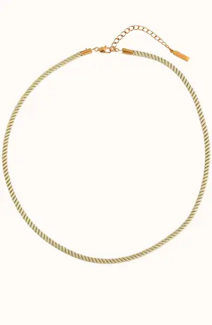 JOIANA JEWELRY Rope Chain Necklace - Butter Yellow