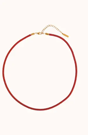 JOIANA JEWELRY Rope Chain Necklace - Red
