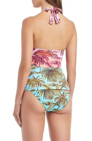 BLEU BY ROD BEATTIE Foldover Hipster Bikini Bottom - Teal Multi