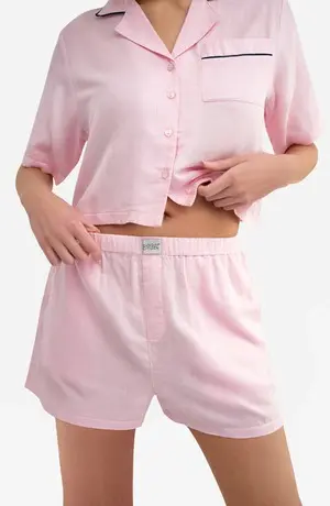 SUNDAY CITIZEN Piped Cotton Blend Pajamas