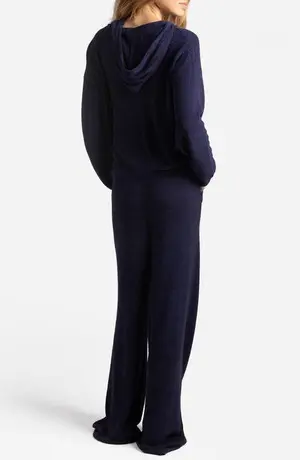 SUNDAY CITIZEN Wide Leg Knit Pants - Maritime Blue