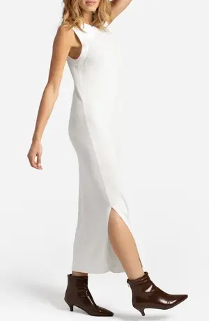 SUNDAY CITIZEN Knit Slit Hem Nightgown - Off White