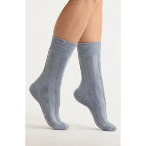CASA CLARA Celeste Crew Socks - Slate