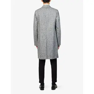 Paul Smith Speckled Double-breasted Wool Overcoat
