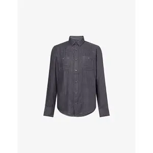Paige Everett Checked Cotton-blend Shirt