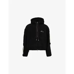 Amiri Logo-embroidered Fleece Hoody - Black