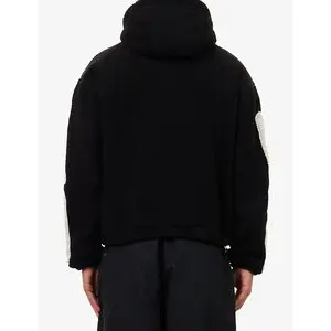 Amiri Logo-embroidered Fleece Hoody - Black