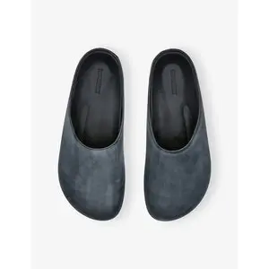 REPRESENT Distressed Leather Mules - Black