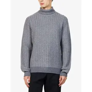 Corneliani Roll-neck Wool And Cashmere Jumper
