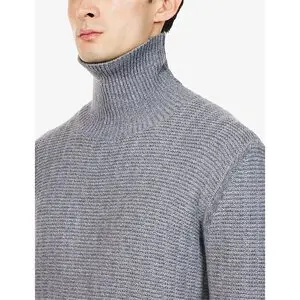 Corneliani Roll-neck Wool And Cashmere Jumper