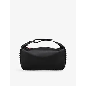 CHRISTIAN LOUBOUTIN Funky Dopp Leather Pouch - Black/gun Metal