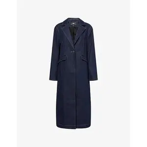 Paige Symone Notch-lapels Denim Coat