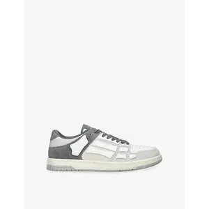 Amiri Skel Distressed Suede Trainers - Grey