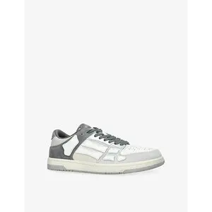 Amiri Skel Distressed Suede Trainers - Grey