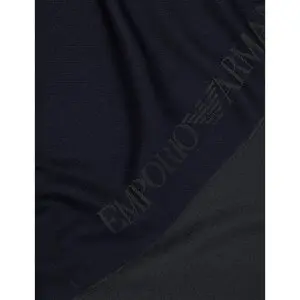 Emporio Armani Jacquard-logo Wool Scarf
