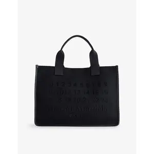 MAISON MARGIELA Small Woven Tote Bag - Black/black/black
