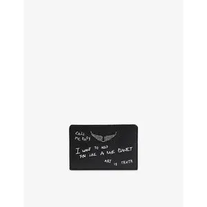 Zadig&Voltaire Zv Pass Leather Cardholder - Black