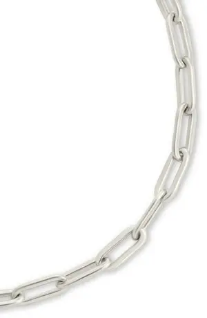 Sterling Forever Paper Clip Chain Bracelet - Silver