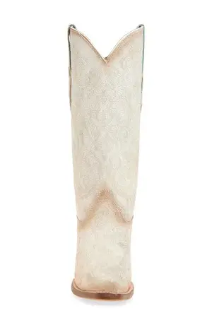 CORRAL Embroidered Western Boots - White