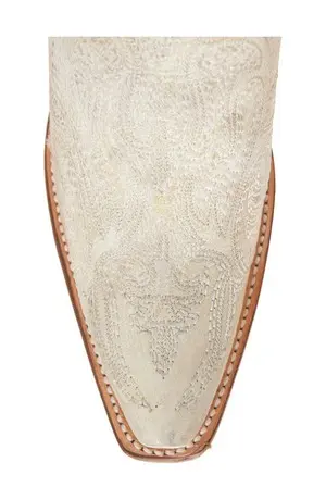 CORRAL Embroidered Western Boots - White