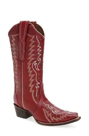 CIRCLE G Embroidered Studded Western Boots