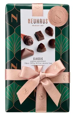 NEUHAUS Ballotin All Dark 19-piece Chocolate Praline Box - Green