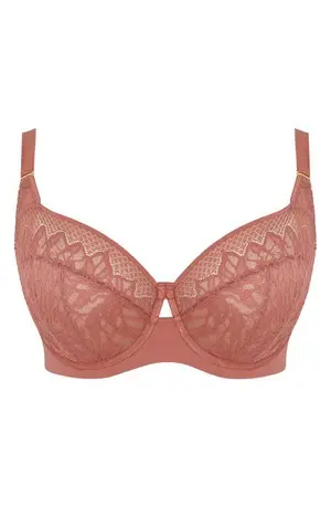 Panache Sophia Underwire Full Coverage Stretch Lace Bra - Sienna Rose