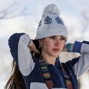Turtle Fur Freya Pom Beanie - Ash