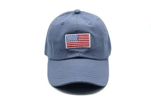 REY TO Z Flag Baseball Cap - Dusty Blue