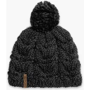 Turtle Fur Millie Wool Pom Beanie - Black
