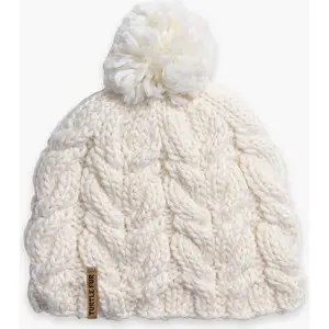 Turtle Fur Millie Wool Pom Beanie - Ivory