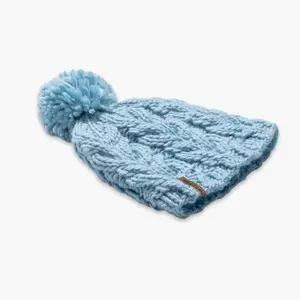 Turtle Fur Millie Wool Pom Beanie - Sky